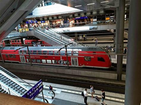 Flughafen Express Fex Train At Berlin Hauptbahnhof In Germany R