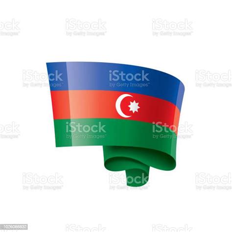 아제르바이잔 플래그 흰색 배경 벡터 일러스트 레이 션 0명에 대한 스톡 벡터 아트 및 기타 이미지 0명 3차원 형태 개념