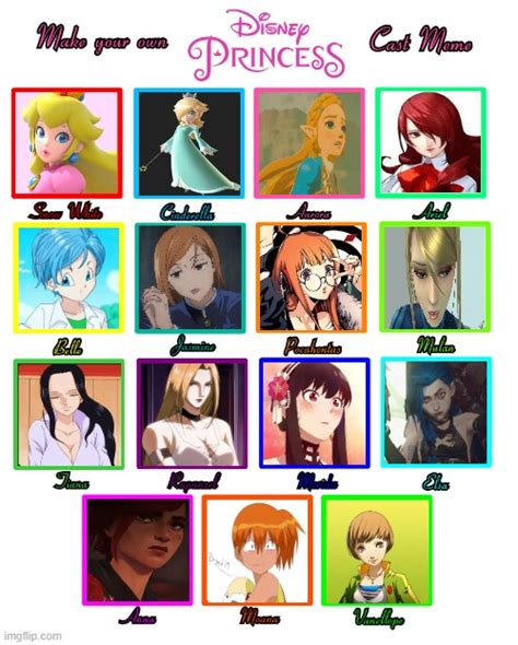 Disney Princess Cast Imgflip