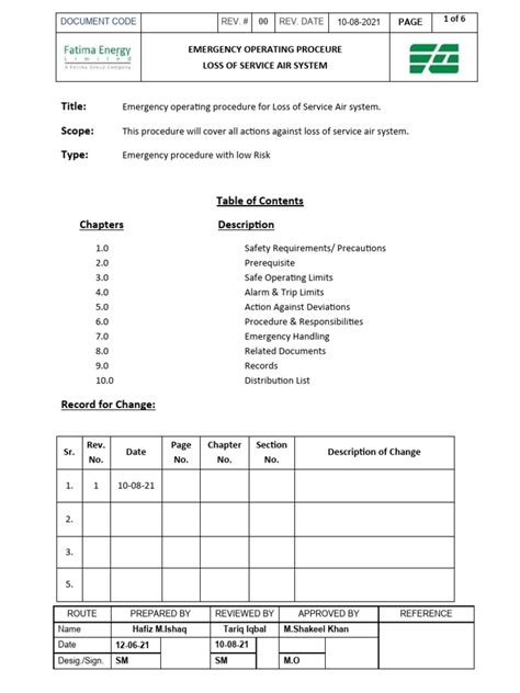Eop Service Air System Download Free Pdf Safety