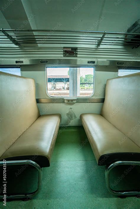 The Shape Of The Seat Of An Economy Class Train In Indonesia That