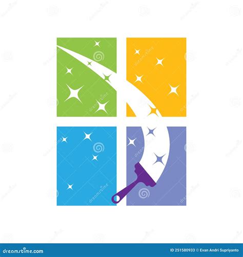 Plantilla Vectorial Del Icono Del Logotipo De Servicio Limpio