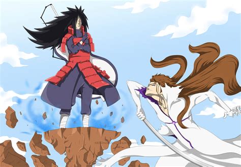 Madara Uchiha Vs Sosuke Aizen Fan Art By Screwbattle On Deviantart
