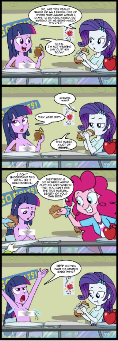 Mlp Equestria Girls Naked Lunch Comic Uncensored By Pizzahutfan209 On
