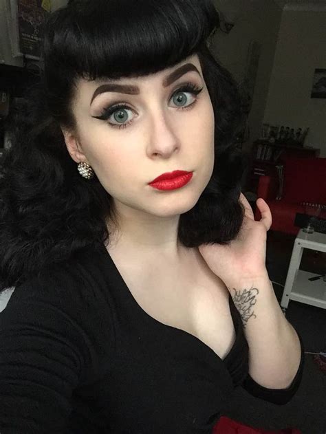 How To Styling Bettie Page Inspired Bangs Rockabilly Hair