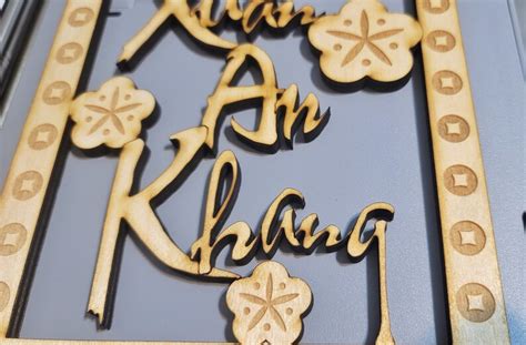 1 Frame Dragon Tet Xuan an Khang Viet Nam Decoration 2024 Happy Lunar New Year Couplet Tet ...