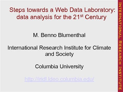 Steps Towards A Web Data Laboratory Data Analysis