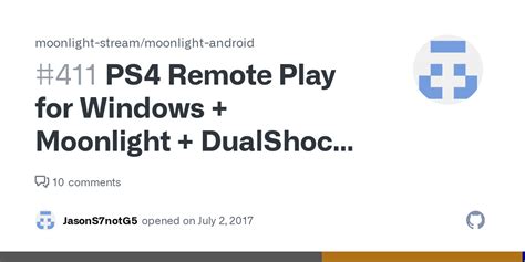 Ps4 Remote Play For Windows Moonlight Dualshock 4 Controller