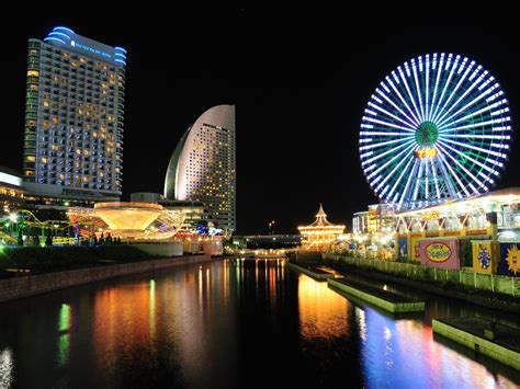 コスモワールドにての夜景壁紙写真keirin