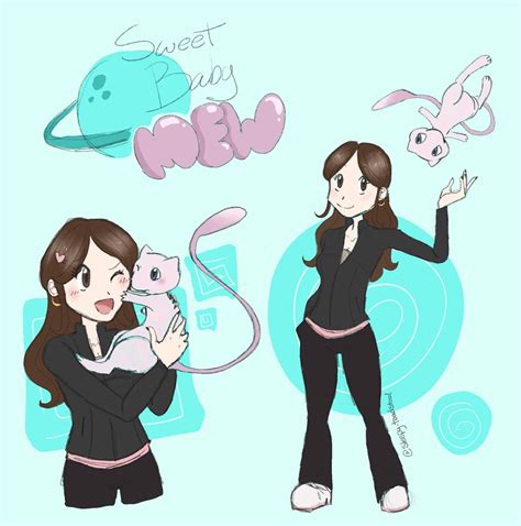 Drew Me As A Trainer With Sweet Mew 3 R Pokemon
