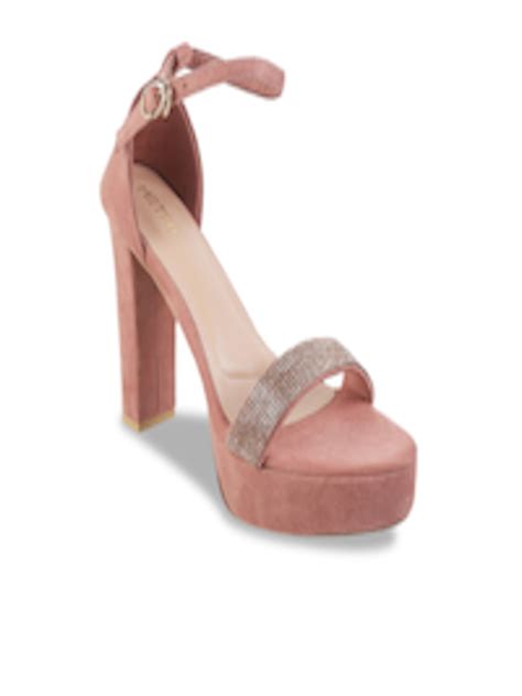 Buy Metro Embellished Open Toe Platform Heels Heels For Women Myntra