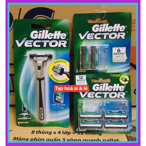 Dao Cạo Râu 2 Lưỡi Gillette Vector Lưỡi Dao Vector Shopee Việt Nam