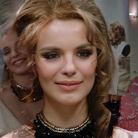 A Close Up Of A Person Wearing A Dress And Necklace With Other People