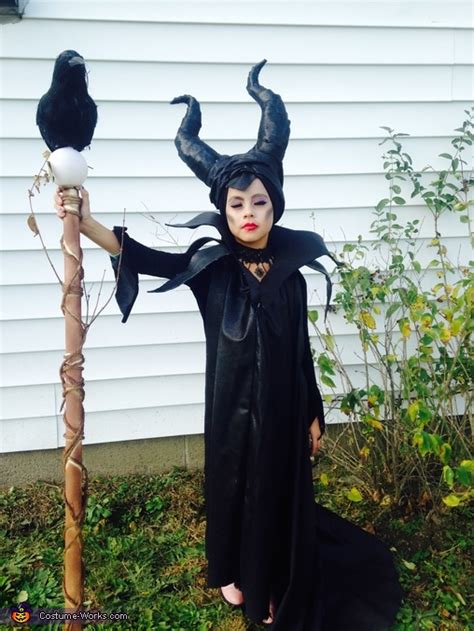 Homemade Maleficent Costume For Girl