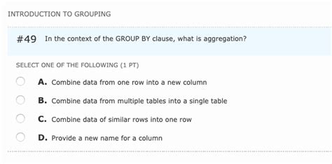 Solved Introduction To Grouping 49 In The Context Of The