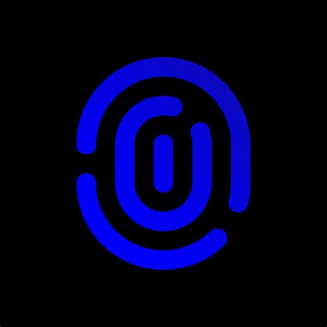 Fingerprint Scanning Identification System Icon Vector 12528022 Vector Art At Vecteezy