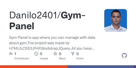 Github Danilo2401gym Panel Gym Panel Is App Where You Can Manage