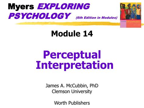 Ppt Myers Exploring Psychology 6th Edition In Modules Powerpoint