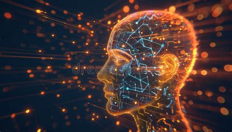 The Structure Of The Human Head Is Reproduced Using Electronic Circuit