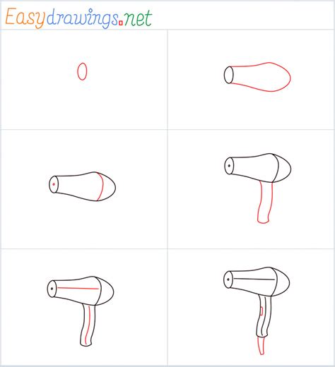 How To Draw Hair Dryer