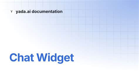 Chat Widget Yadaai Documentation