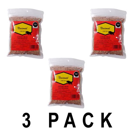 Carne Seca Machaca 180g 3 Pack Carne Seca Nacional