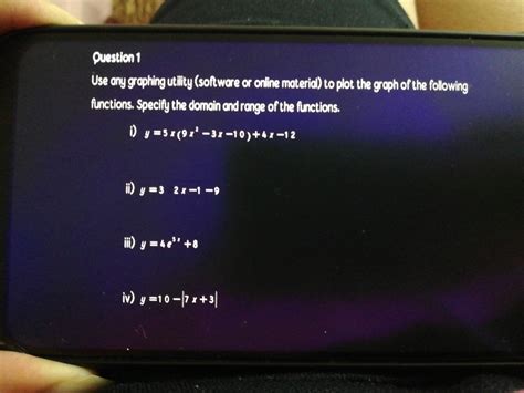 Solved Question Use Any Graphing Utility Software Or Chegg
