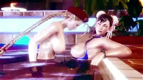 Street Fighter Cammy Fucks Chun Li With A Huge Futa Cock In Her Ass And