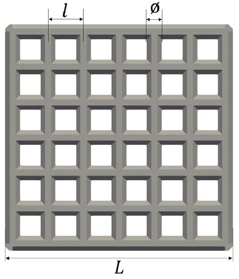 Lattice Structure With Cubic Unit Cells And Indicated Design Parameters For Download