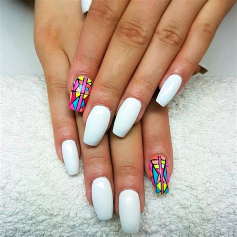 10 White Nail Designs Coffin The FSHN