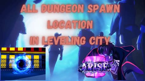 All Dungeon Locations In Leveling City Arise Crossover Roblox Youtube