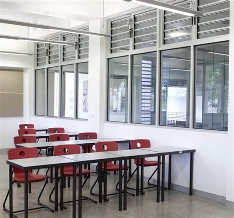 Looking Into A Classroom Window