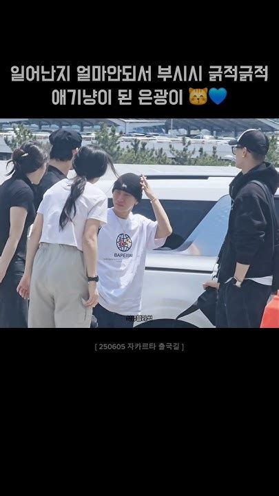 일어난지 얼마안되서 부시시 긁적긁적 애기냥이 되서 인사하는 은광이 😽💙 Youtube