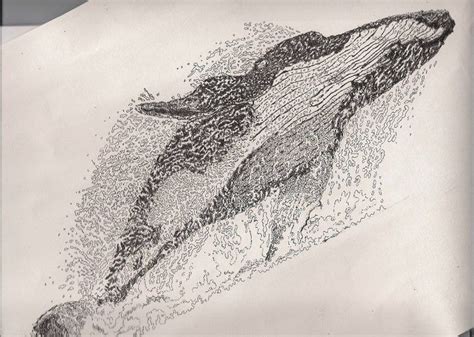 Captivating Pointillist Portrait Of Hervey Bay Whales