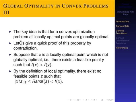 Convex Optimization Ppt