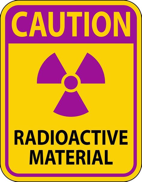 Caution Sign Radioactive Materials 25731162 Vector Art At Vecteezy