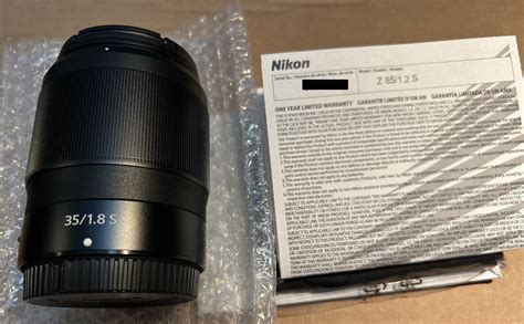 A Reader Buys A Nikkor Z 35mm F 1 8 S Lens Gets A Warranty For A Z 85