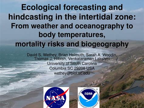 Ppt Ecological Forecasting And Hindcasting In The Intertidal Zone