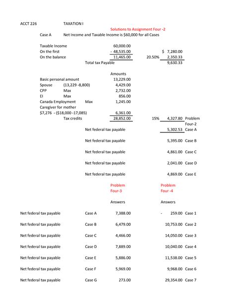Acct226 Solutions Chap 4 2 3 4 Warning TT Undefined Function 32 ACCT 226 TAXATION I