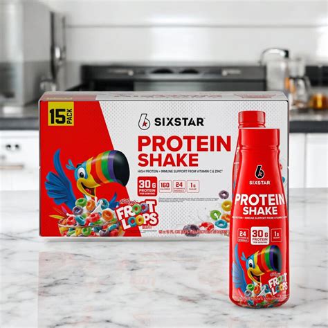 Six Star Kelloggs Froot Loops Protein Shake 11 Fl Oz 15 Pack 1 Case