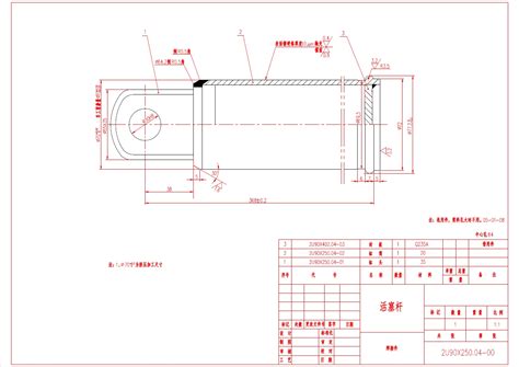 Z1323 2TG E90X250X250二级液压缸全套CAD图纸 149378 50 AutoCAD 2004 模型图纸下载 懒石网