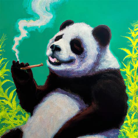 High Panda Painting By Hillary Kladke Fine Art America