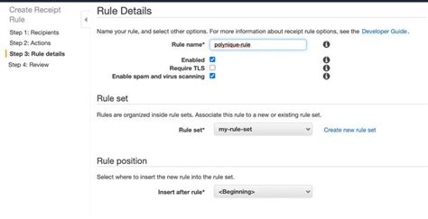 receiving emails with aws ses simple email service polynique