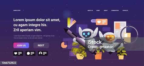 Robot Desainer Digital Programmer Dan Tim Analis Bekerja Sama Pengembang Robot Mengoptimalkan