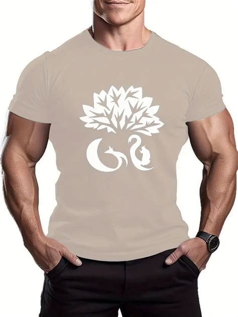 Cartoon Print T Shirt Men Stylish Short Sleeve Temu Australia