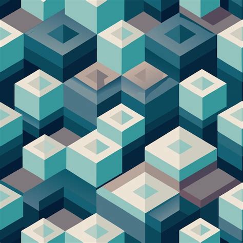 Isometric Cubes Minimalist Background Featuring Isometric Cubes In A Repeating Pattern Stick To