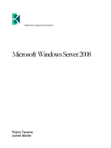 windows server 2008 pdf