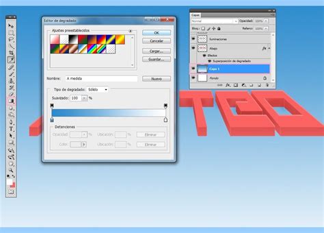 Crea Texto D En Cortos Pasos Photoshop