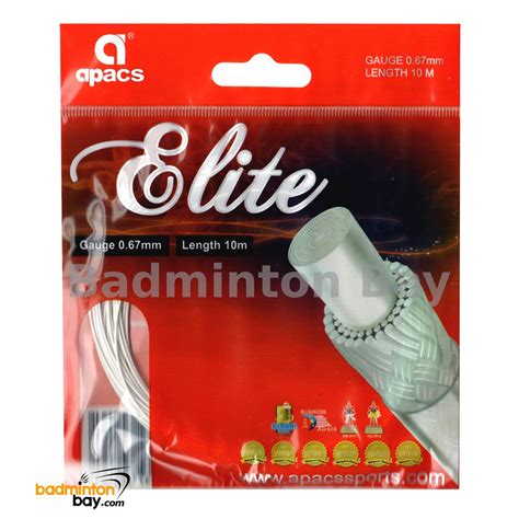 5 Pieces Apacs Elite 067mm Badminton String