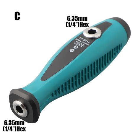 6 35mm 4mm Hex 5mm Round Adapter Screwdriver Handle Screwdriver Bit